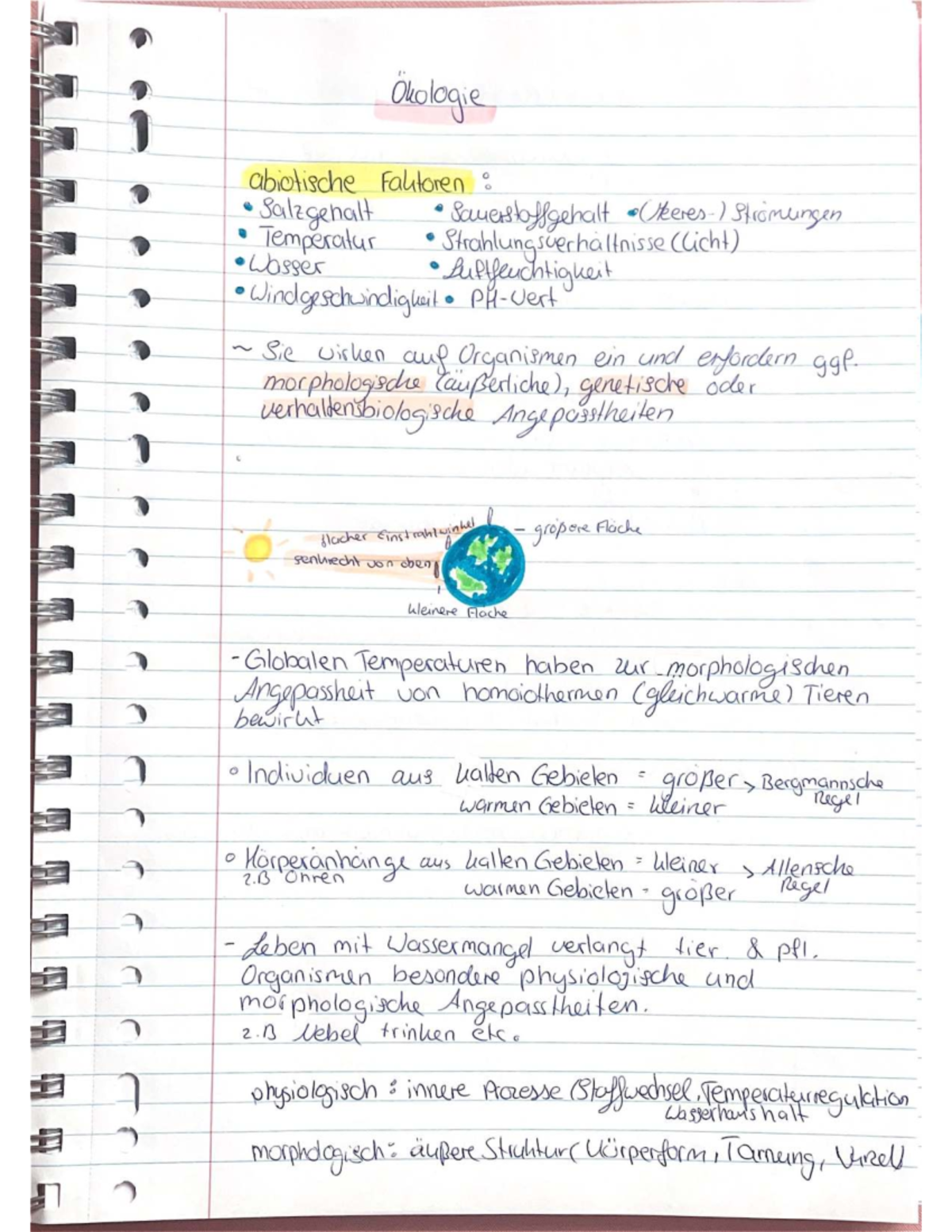 Biologie Abitur: Global Temperature and Ecosystem Interactions - Studocu