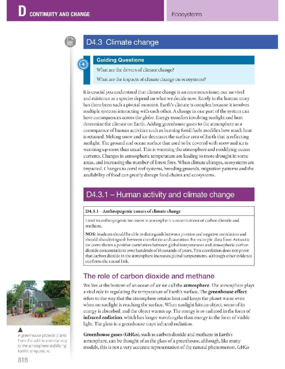 Biology HL Study Guide - Pearson Edition Resources - D CONTINUITY AND ...