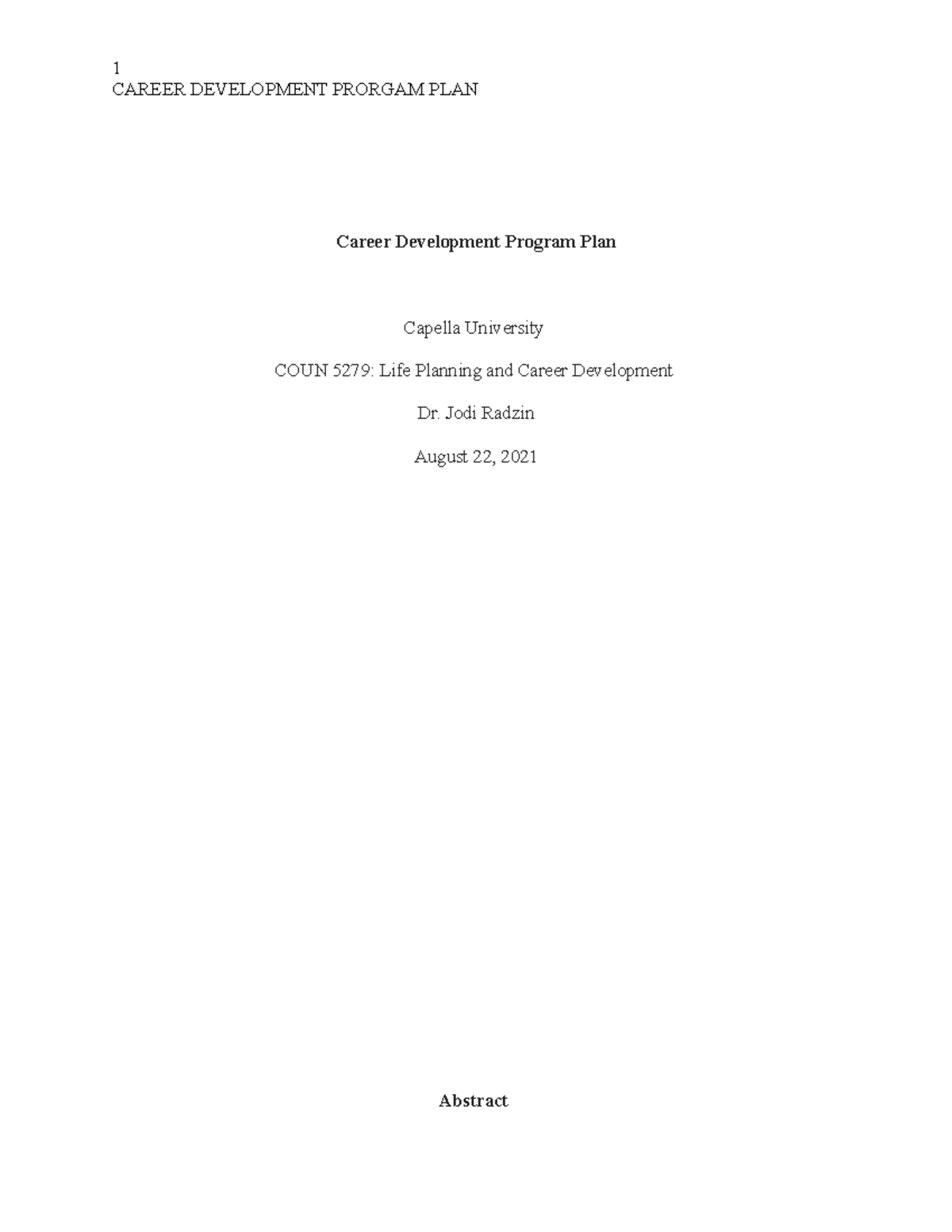 U06a1 COUN 5279 Career Development Program Plan for Asian American ...