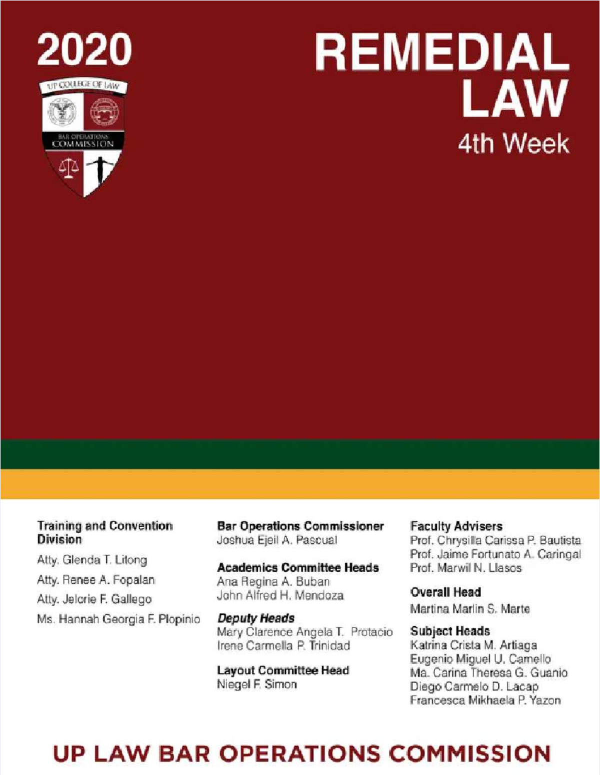 UP Law Remedial Law Reviewer 2020: Comprehensive Civil Procedure Guide ...