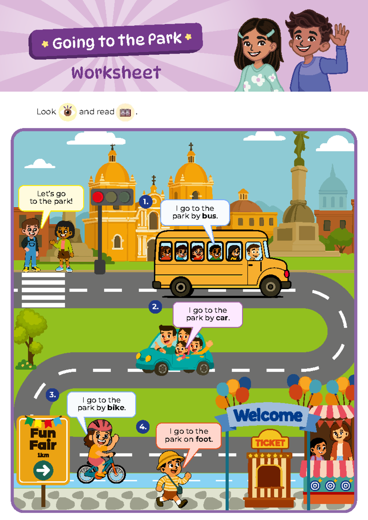 Ingles 5: Going to the Park Worksheet for 3rd Grade - Studocu