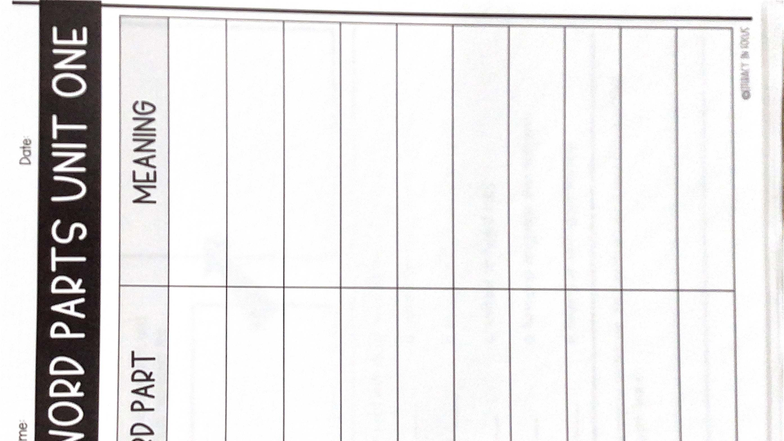 Word Parts: Unit I - Definitions, Meanings, and Exercises - Studocu