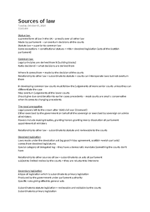 Rule of law 102 - Rule of law lecture notes - Rule of law 04 November ...