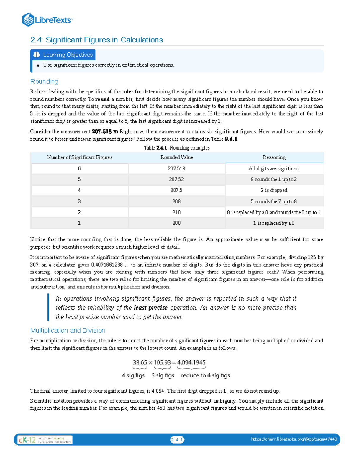 Significant Figures in Calculations - Chemistry 2.4 Lecture Notes - Studocu