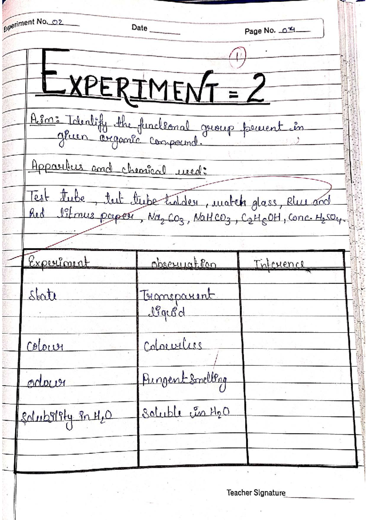 Chemistry Lab Experiments: Functional Groups & Reactions (CHEM 101 ...