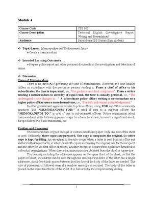 C5 CDI 101 - Chapter 5B - Lessons in CDI 101 - Fundamentals of Criminal Investigation and - Studocu