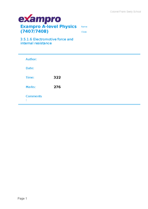 [Solved] Physics electricity a level VIR AND QIt questions - Physics ...