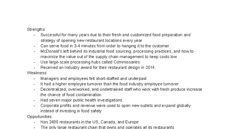 SWOT Analysis of Chipotle: Strengths, Weaknesses, Opportunities, and ...