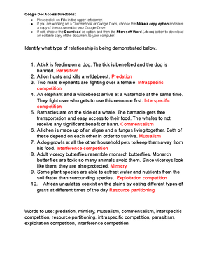 Mass Extinction in Earth History HHMI Activity (c) - Name - Studocu