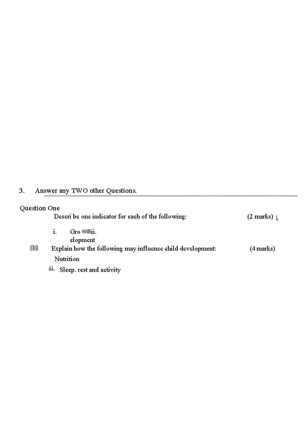 EPS 210: Developmental Psychology Past Exam Paper Analysis - Studocu