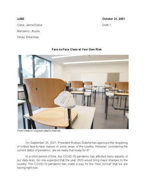 Bsbshs-Q2-WEEK-1- Lesson-PLAN English - I. OBJECTIVES A. Content ...