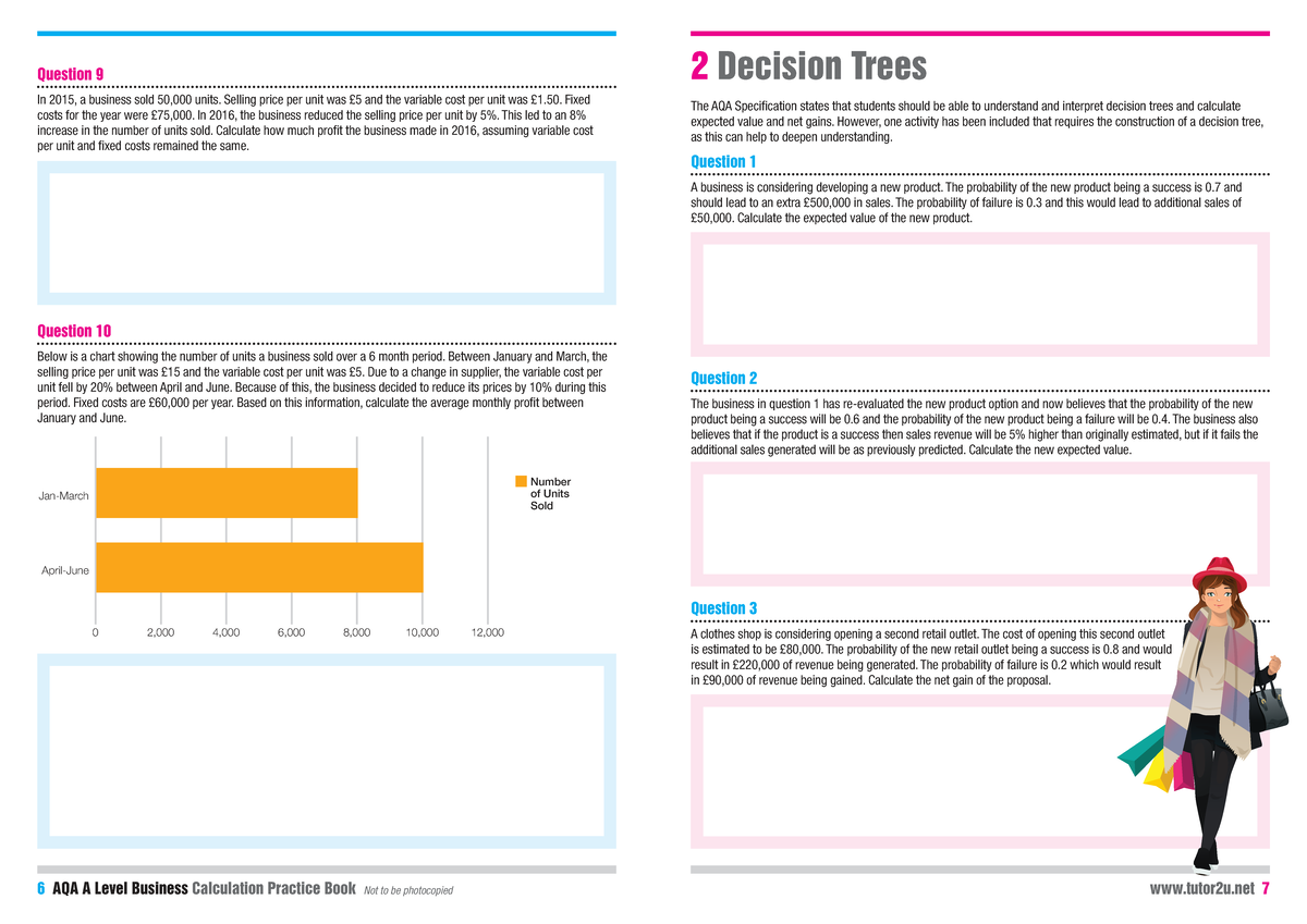 AQA A Level Business: Decision Trees Calculation Practice - Studocu
