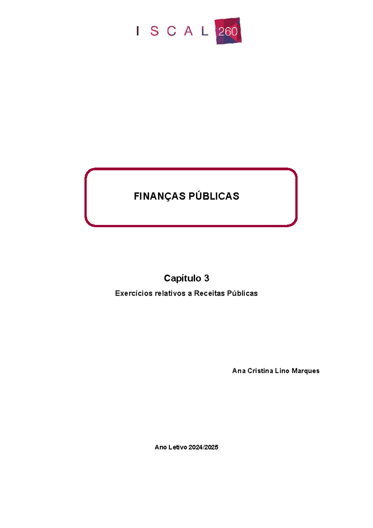 FP - Finanças Públicas: Capítulo 3 - Exercícios sobre Receitas Públicas ...