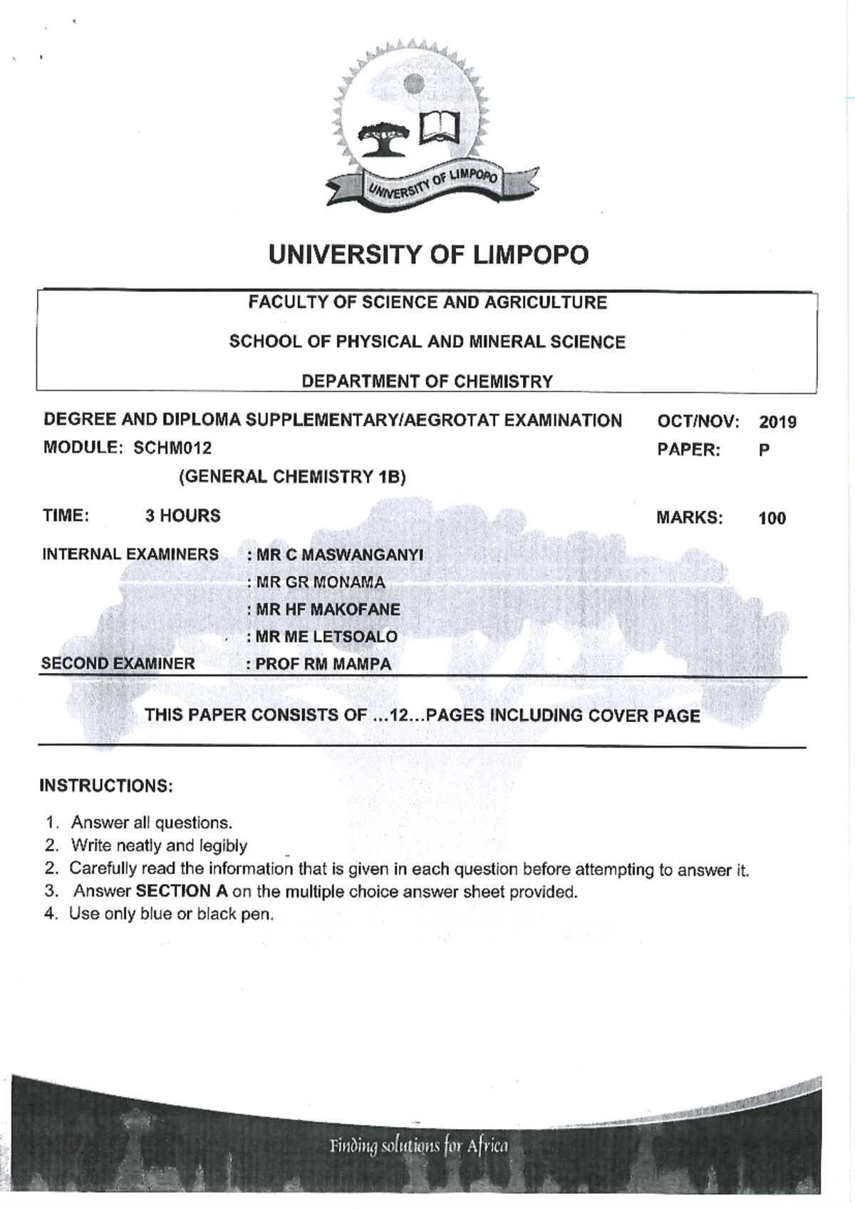 SCHM012 Suppl OCT-NOV 2019 - SCHM012 - Studocu