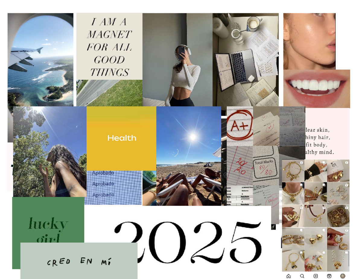 Vision board 2025 - Sueño. - MATEMÁTICA - I AM A MAGNET FOR ALL GOOD ...