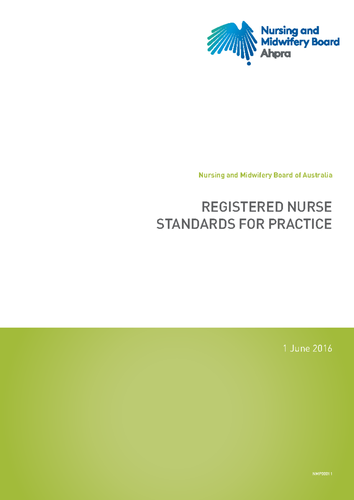Nursing and Midwifery Board Standard Registered nurse standards for ...
