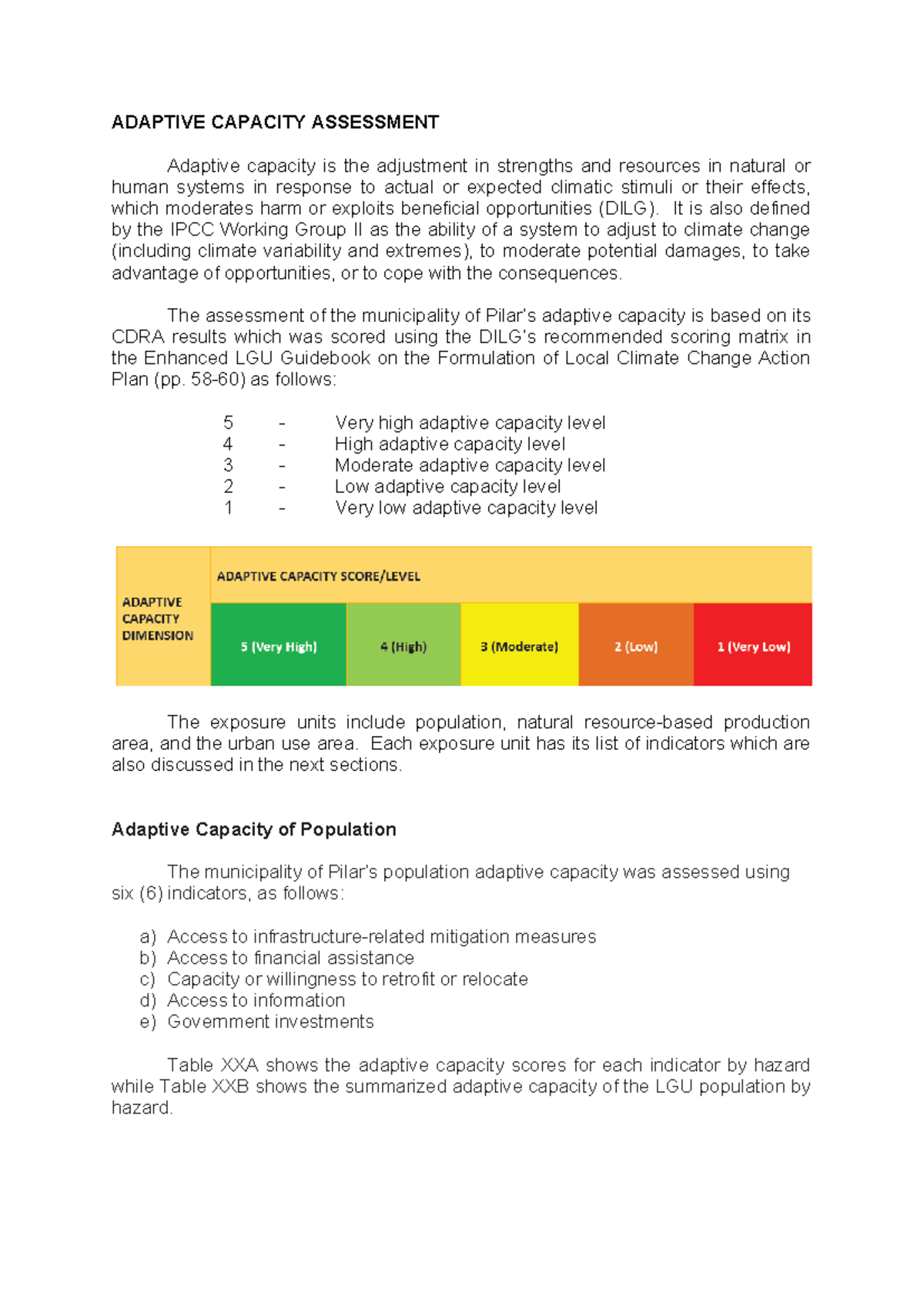 Chapter II - Adaptive Capacity Assessment by Exposure Units (122624 ...