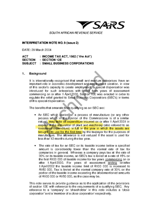 Binding general ruling S7- inc tax act - BINDING GENERAL RULING (INCOME ...