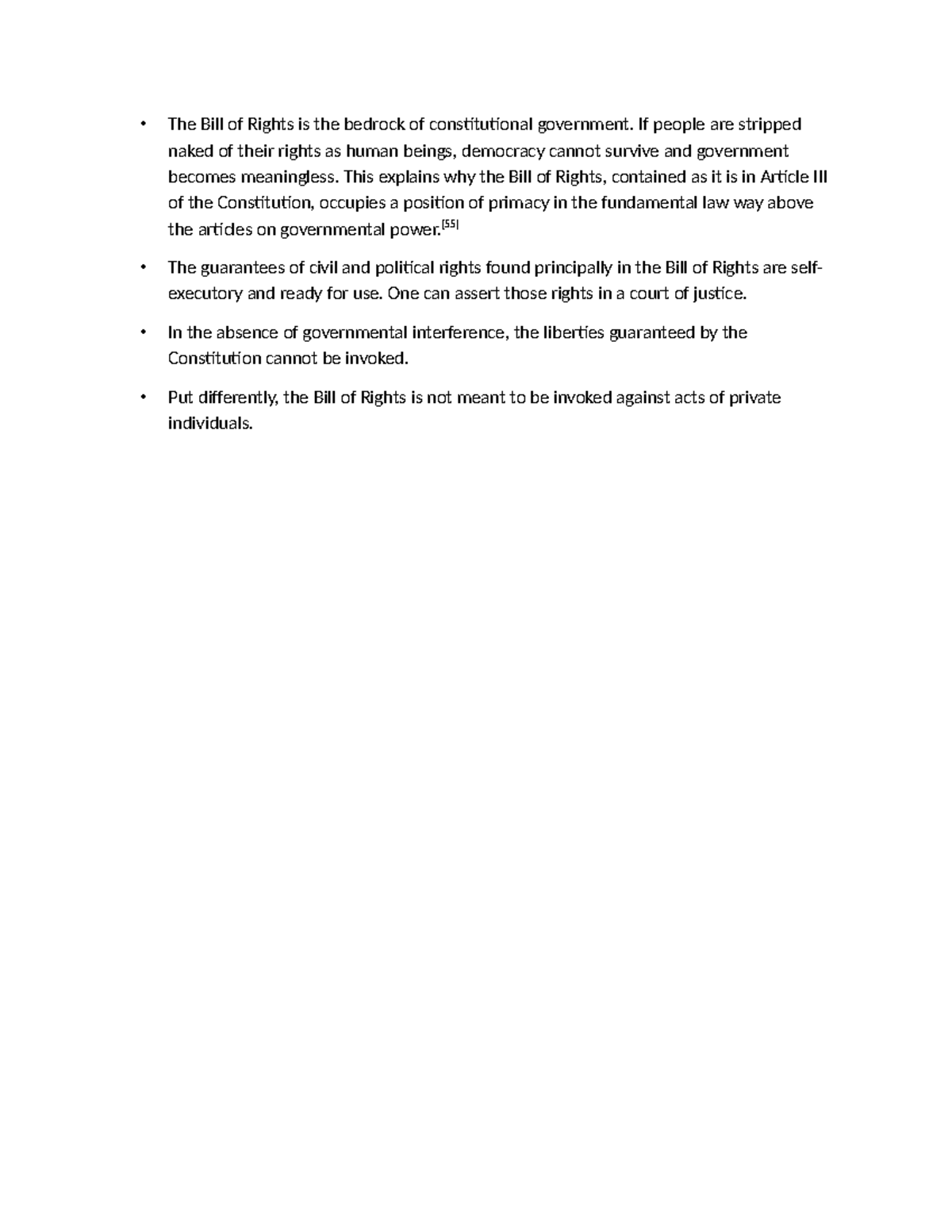 Bill of Rights: Foundation of Constitutional Democracy - Studocu