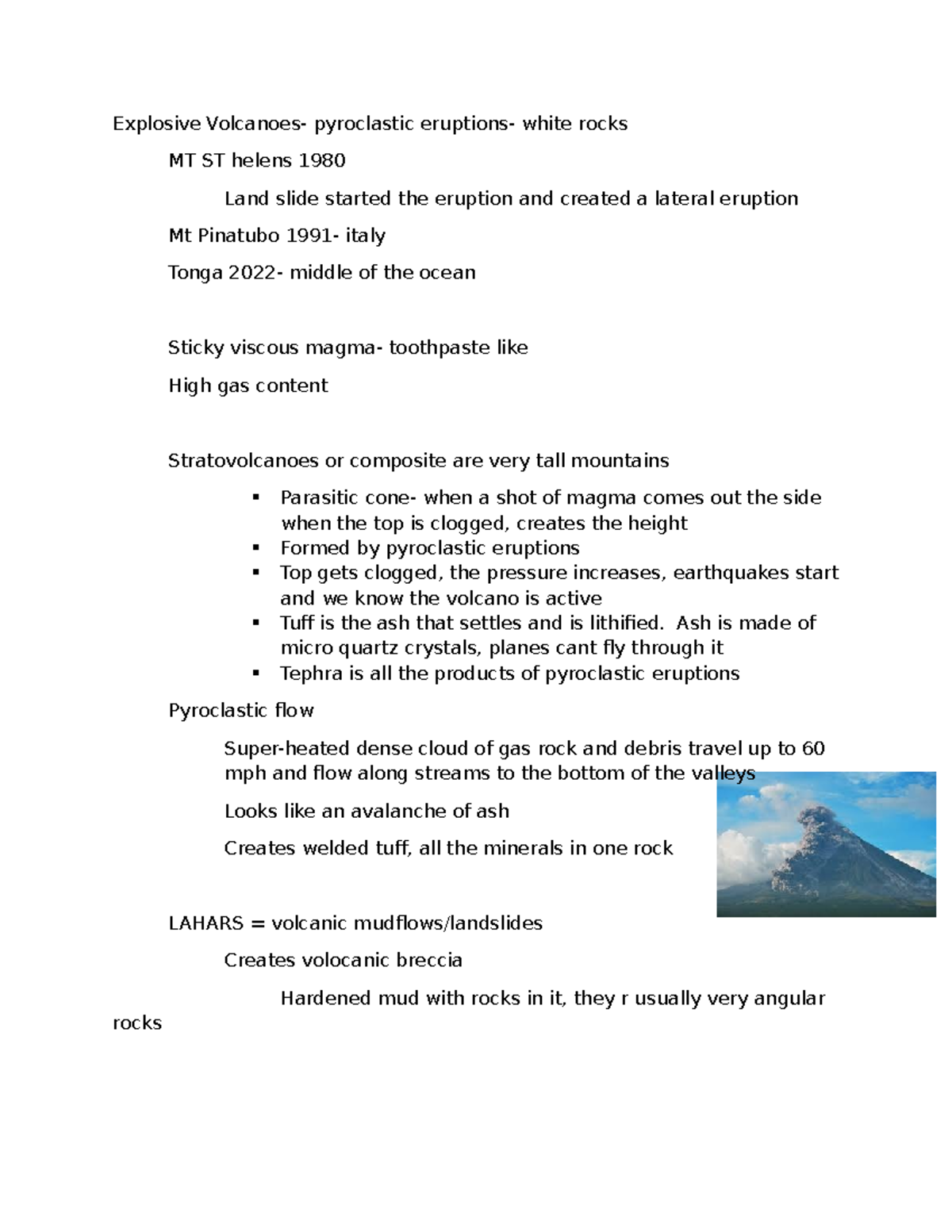 Volcanic Eruptions: Pyroclastic Flows & Stratovolcanoes (Geology 101 ...