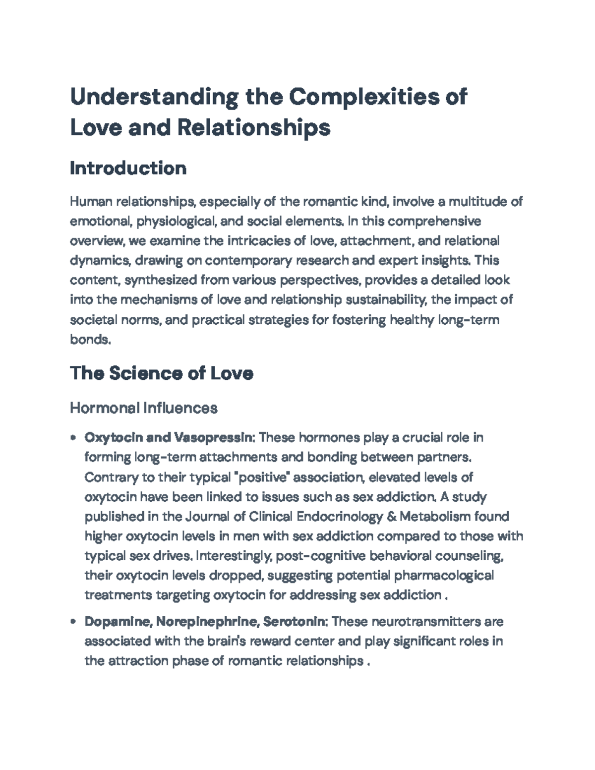 Understanding Love & Relationships: Insights from Research & Science ...