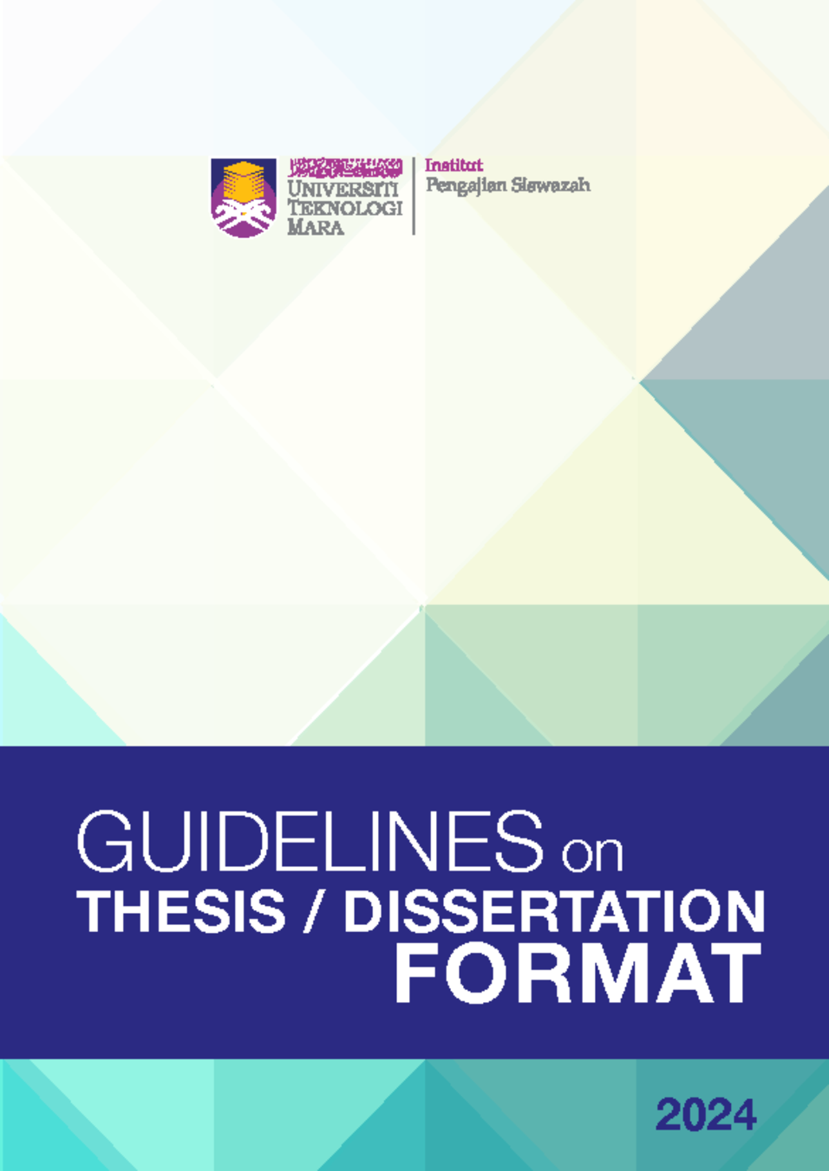 IPSis Thesis/Dissertation Format Guidelines 2024 - Final Draft - Studocu