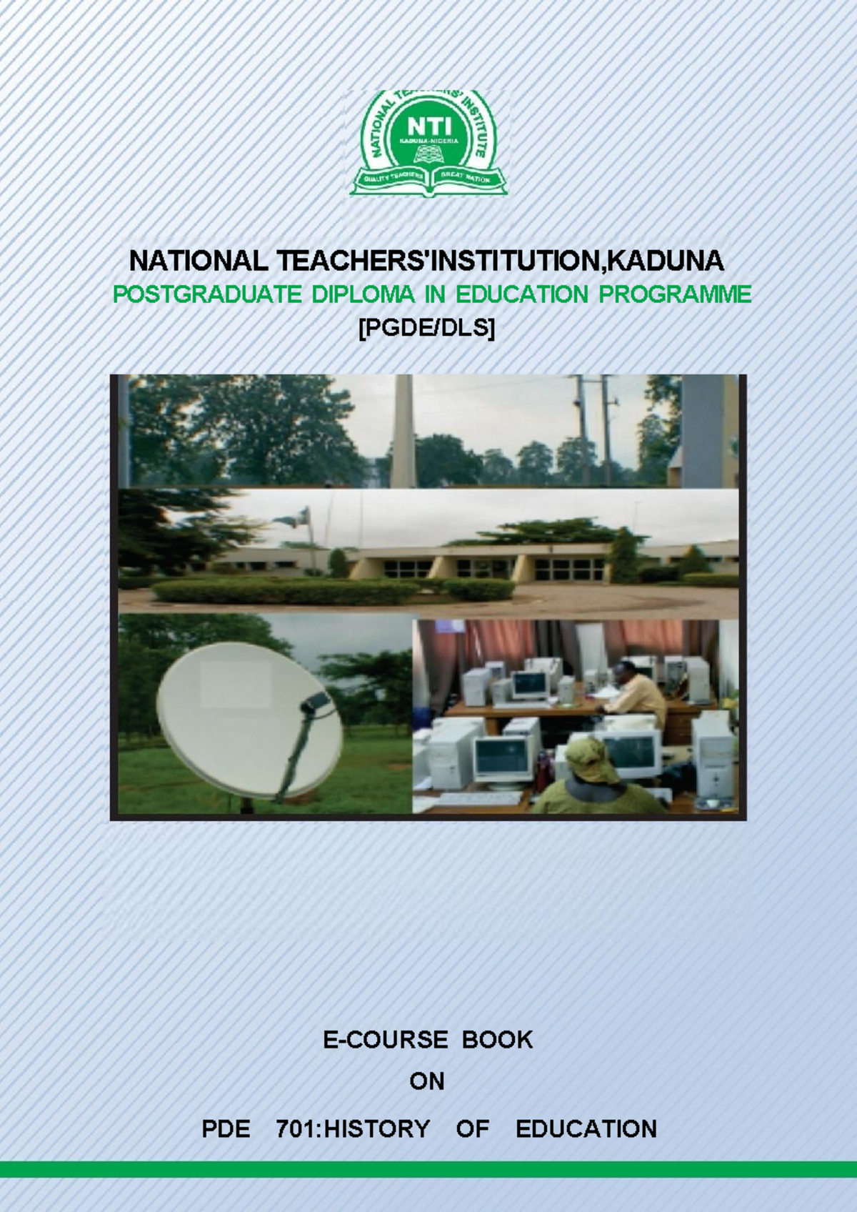 PDE 701 - E-Course Book: Insights into the History of Education - Studocu