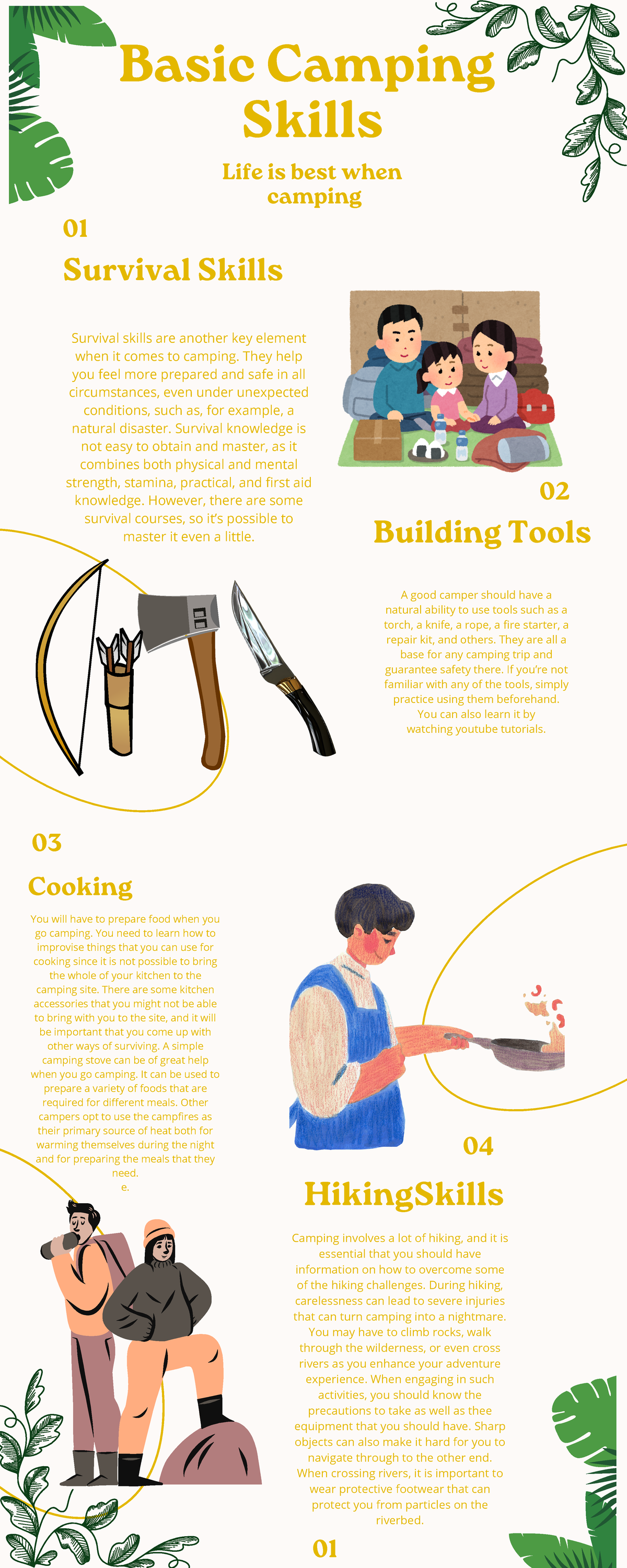 Essential Camping Skills Infographic - Tips for Adventure Readiness ...