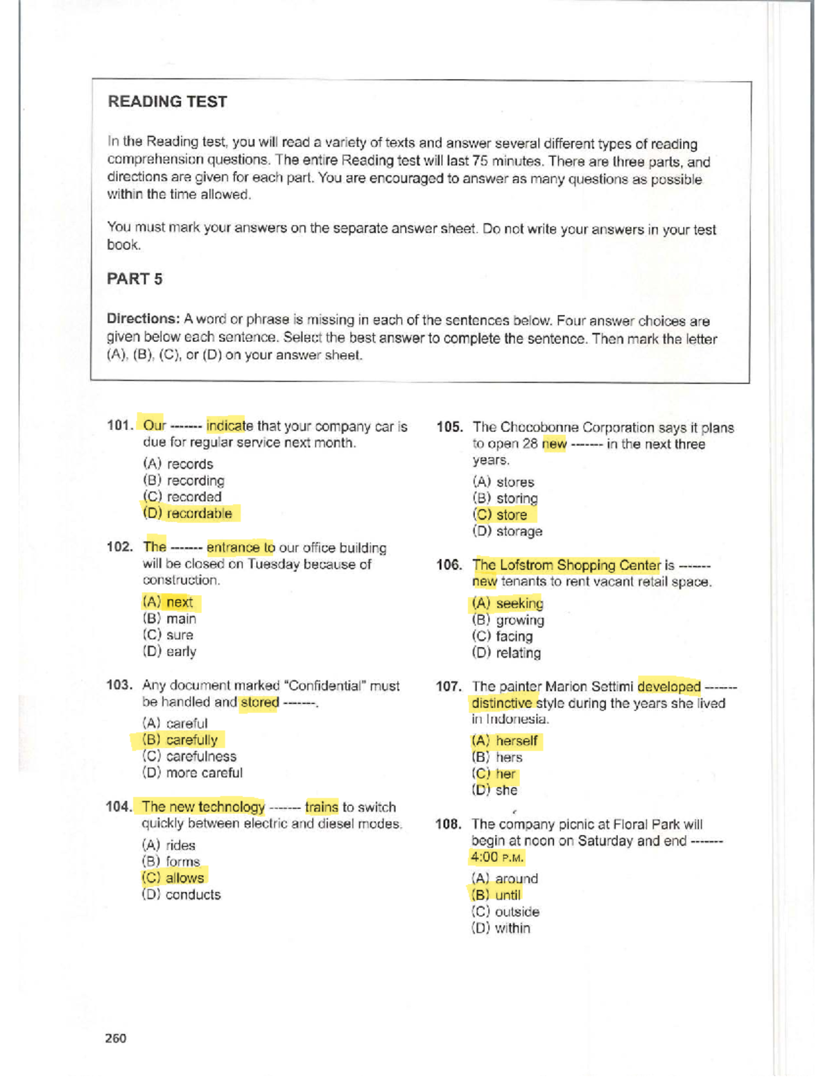 Aura English 22 - Reading Test Preparation Guide - Studocu