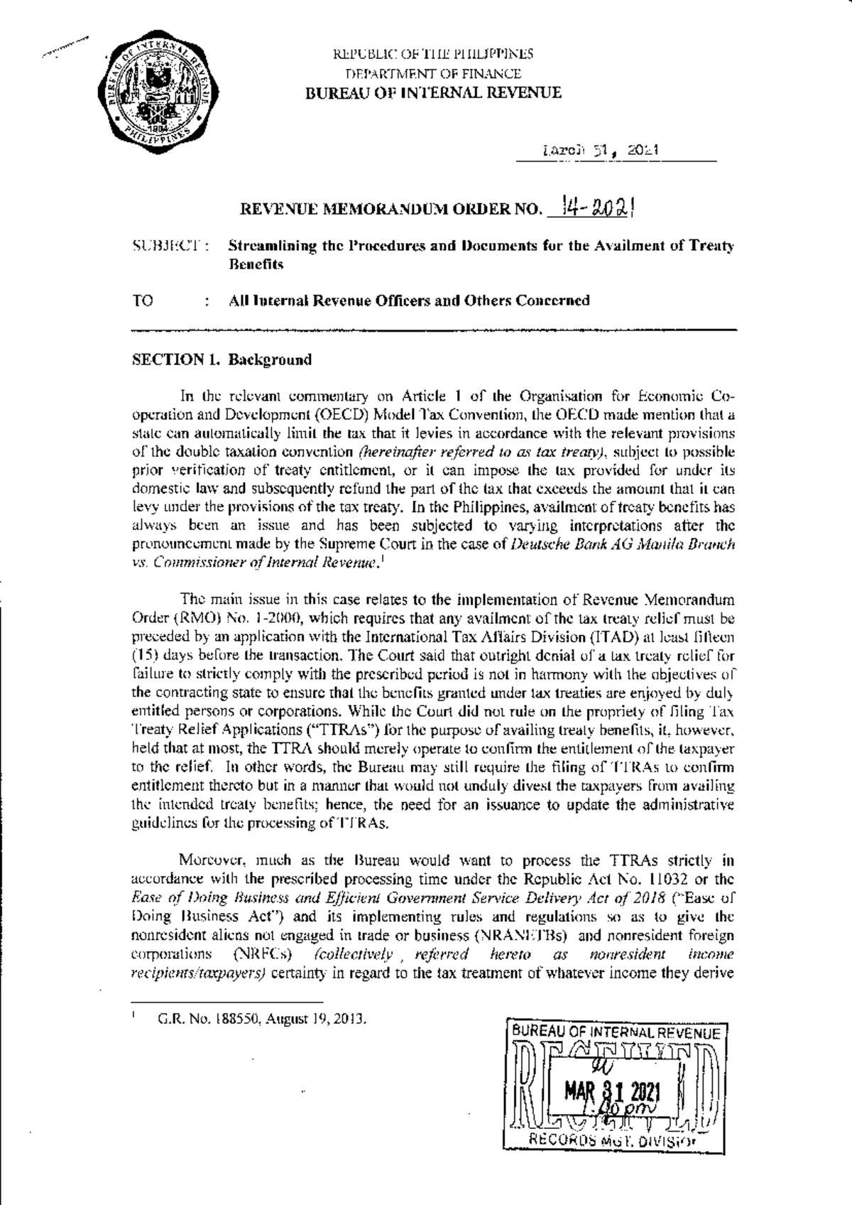 TAX TYPE CODE & COMPUTATION NOTES (RMO 42) - Studocu