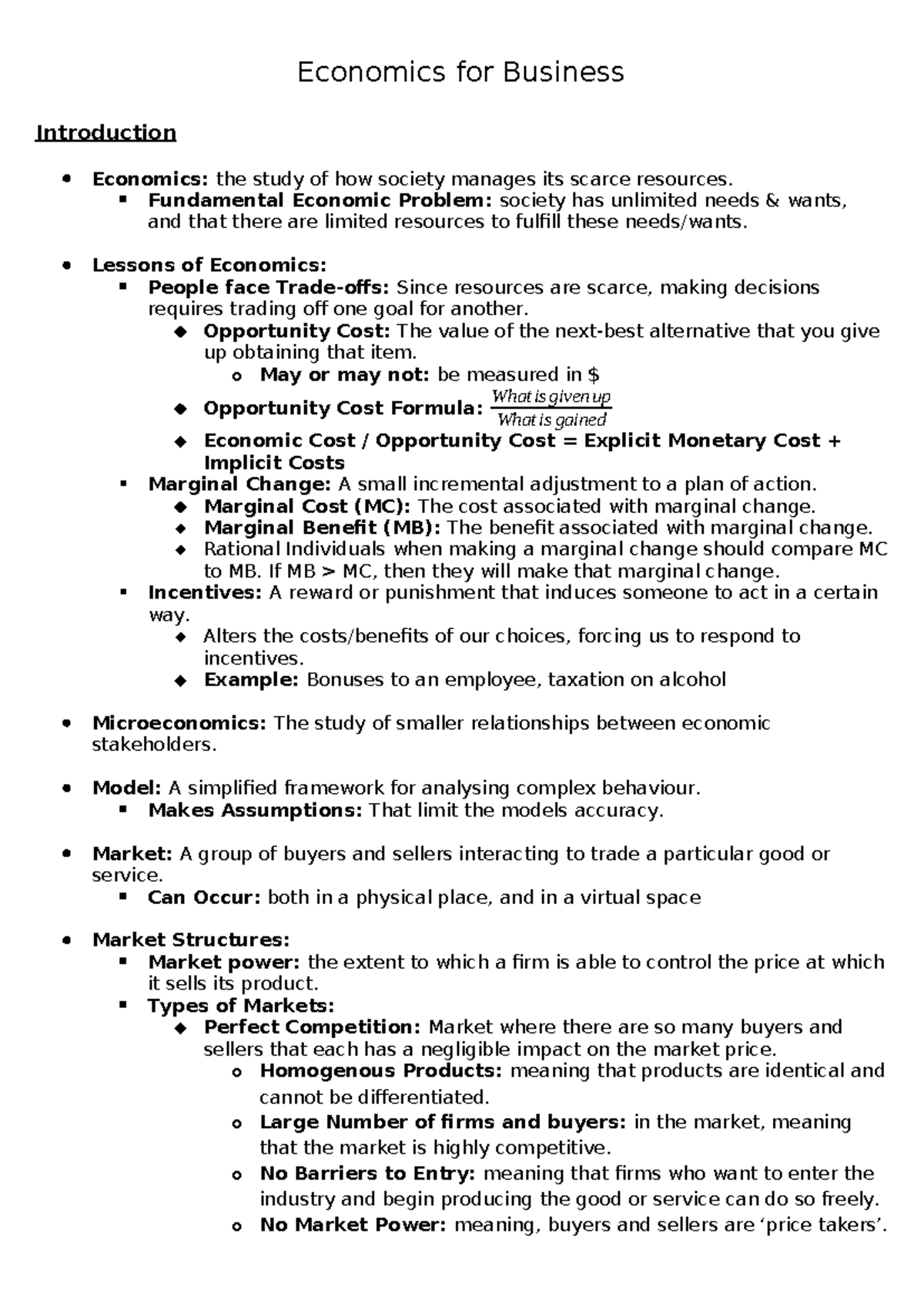 Economics for Business - Economics for Business Introduction Economics ...