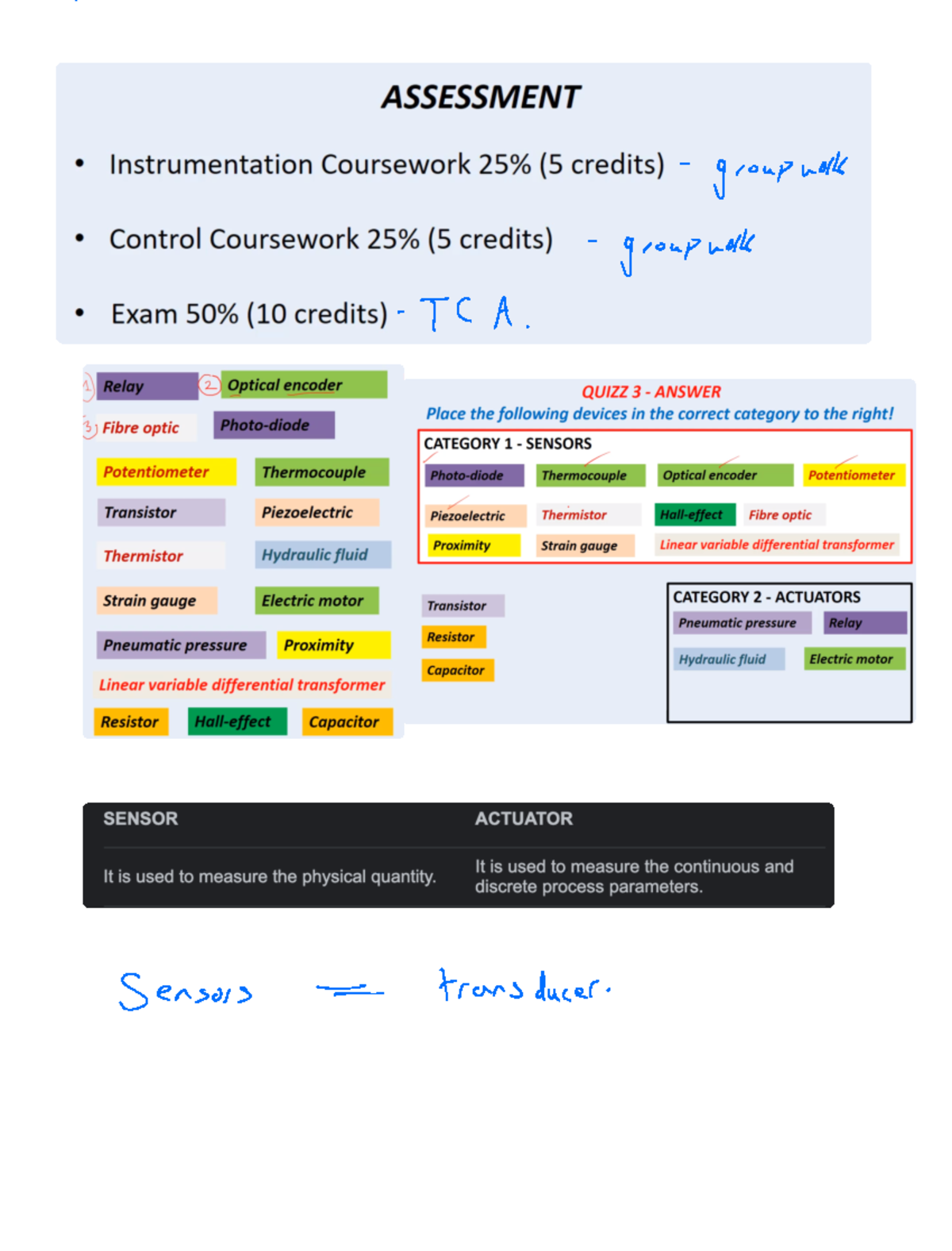 Mech Engineering - Instrumentation Control - sensor performance ...