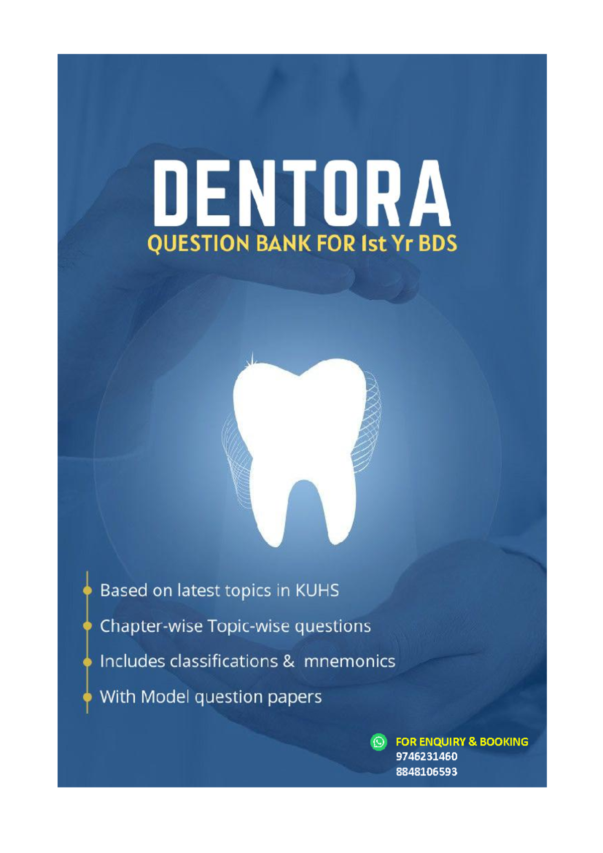 BDS 1st Yr - Essential Q Bank: Anatomy, Physiology & Dental Notes - Studocu
