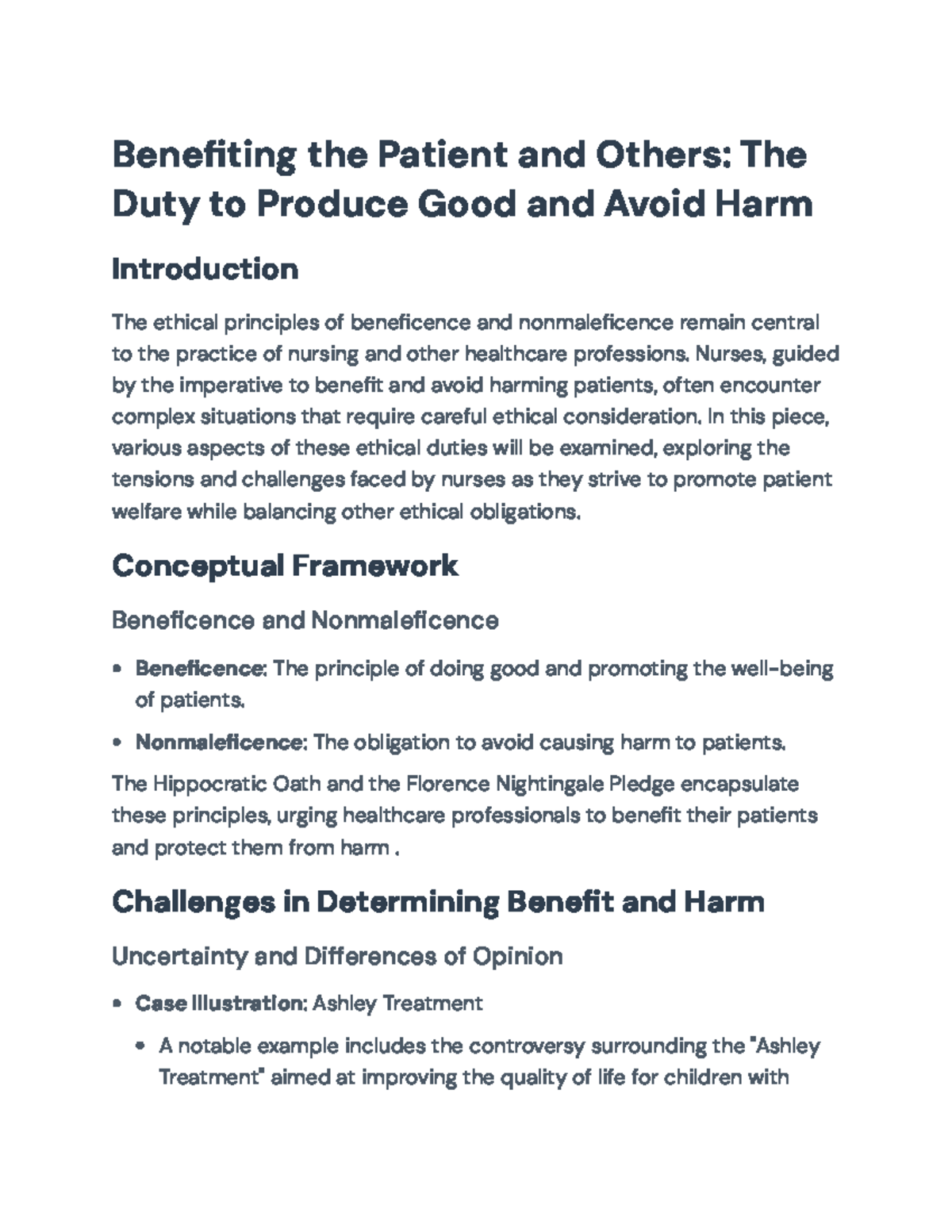 Navigating Nursing Ethics: Beneficence & Nonmaleficence Principles ...