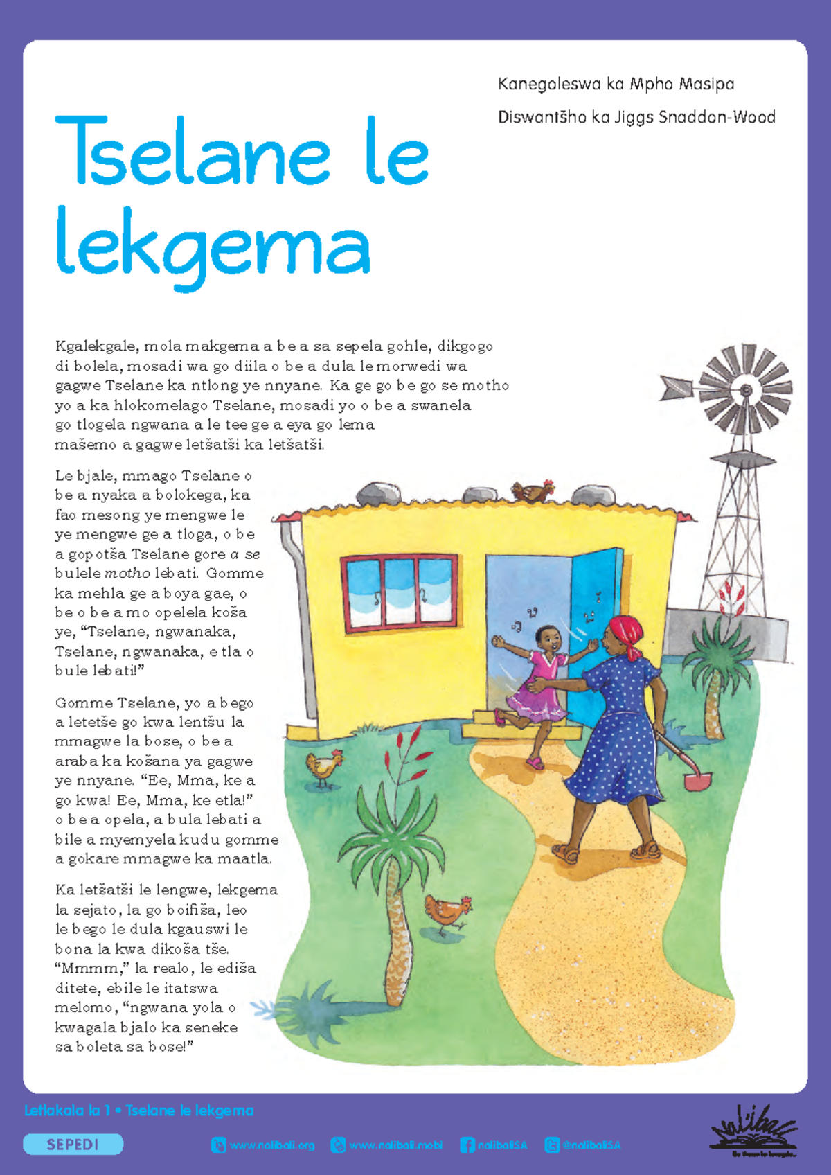Tselane le Lekgema: A Sepedi Story Exploration and Analysis - Studocu