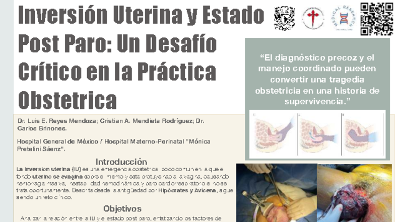 Inversión Uterina y Paro Cardiorrespiratorio: Desafíos en Obstetricia ...