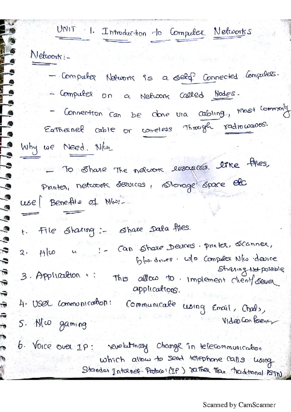 CN U1: Intro to Computer Networks - Key Concepts and Topologies - Studocu
