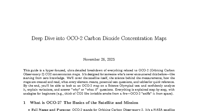 Understanding CO2 Concentration Maps: A Beginner's Guide (OCO-2) - Studocu