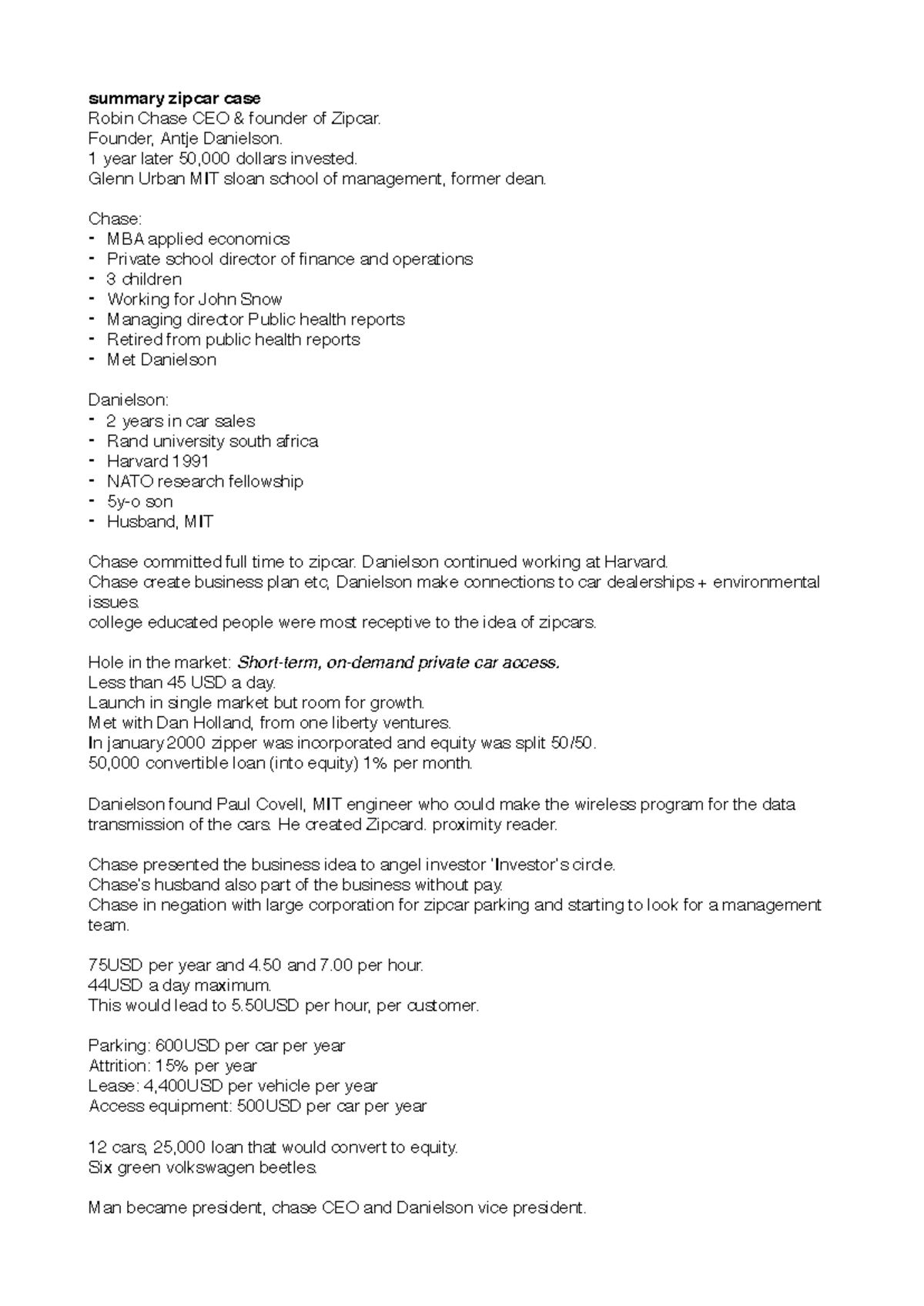 Zipcar Case Summary: Insights into Founders and Business Strategy ...