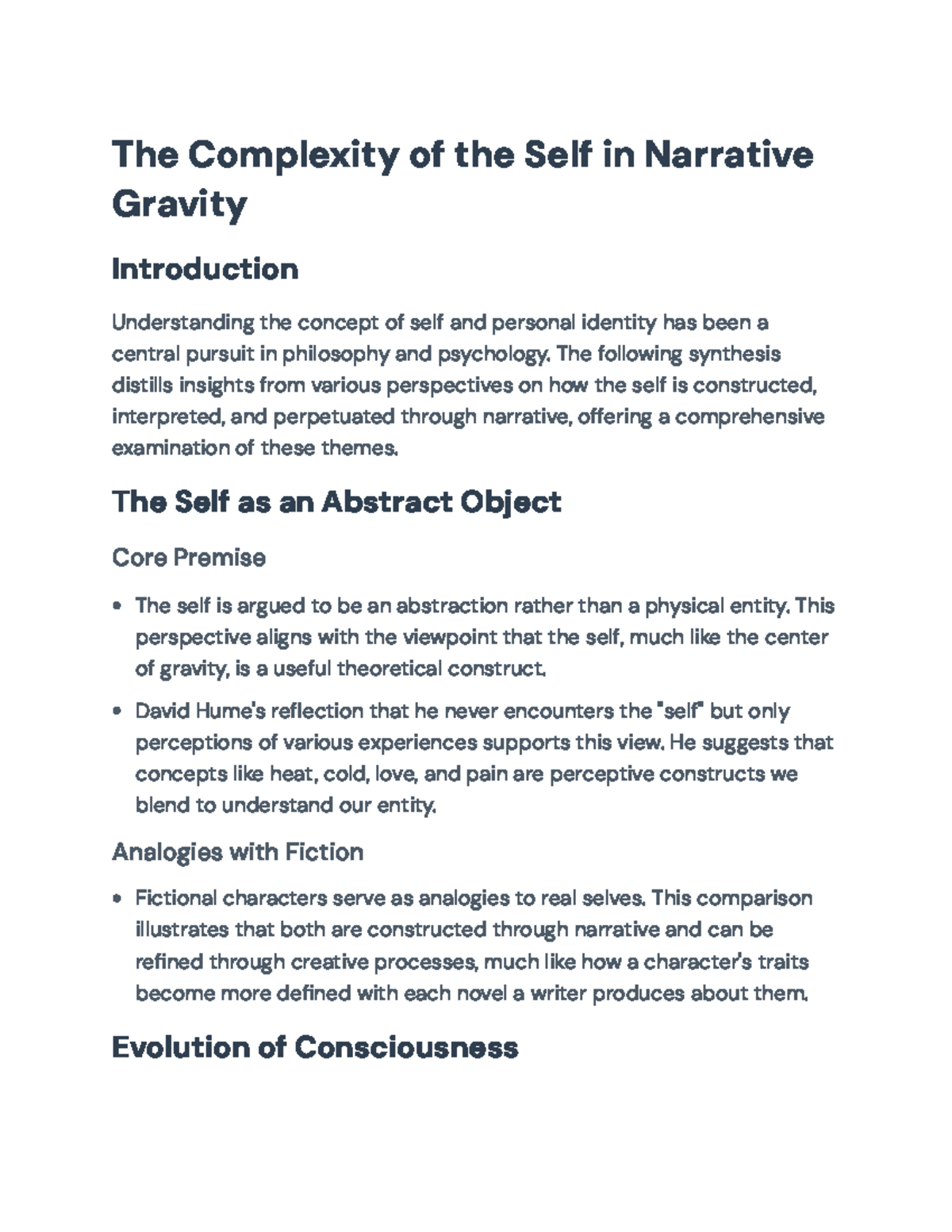 The Complexity of the Self: Narrative Perspectives in Psychology - The ...