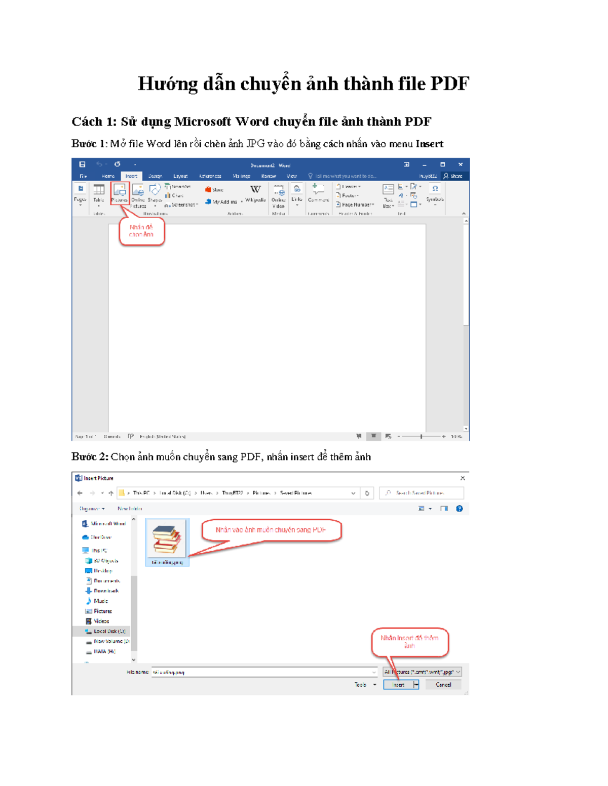 Hướng dẫn chuyển ảnh thành file PDF - Hướng dẫn chuyển ảnh thành file ...