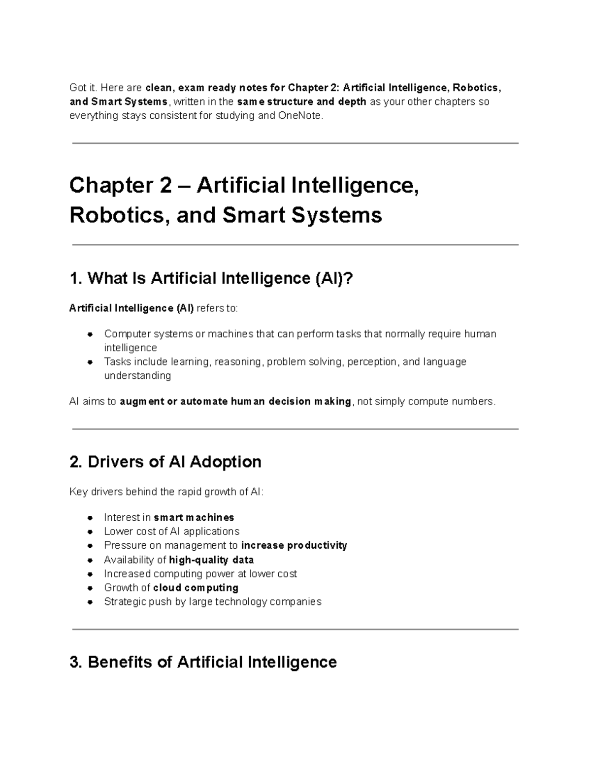 Chapter 2 - Commerce 3KE3: AI, Robotics, and Smart Systems Notes - Studocu