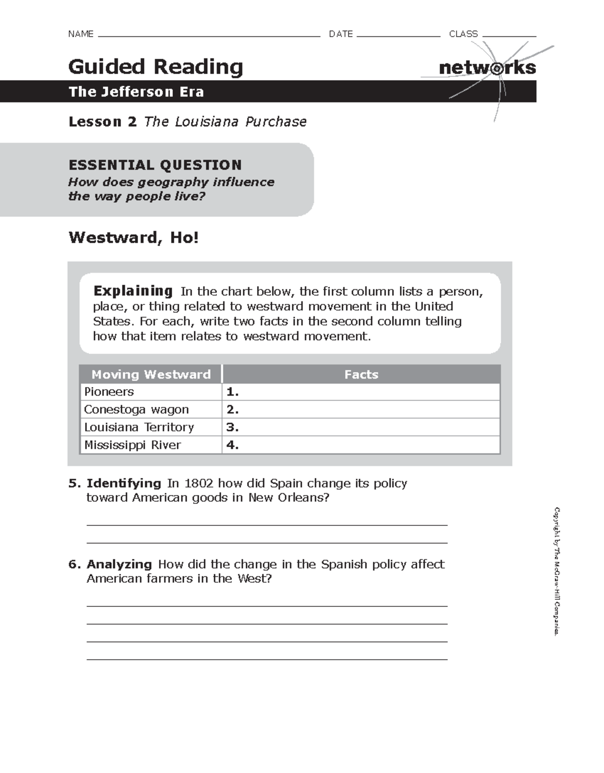 Guided Reading 8 - The Jefferson Era: Louisiana Purchase Insights - Studocu