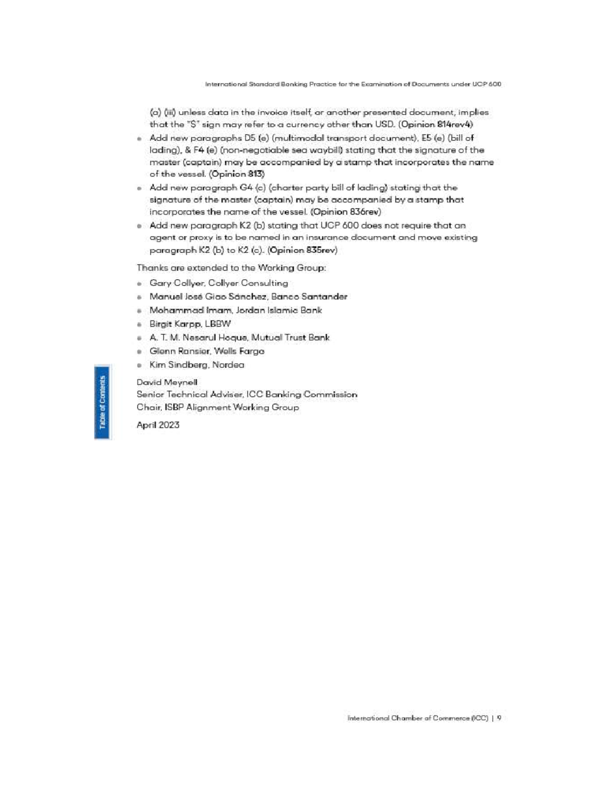 ISBP 821: International Standard Banking Practice for Document ...