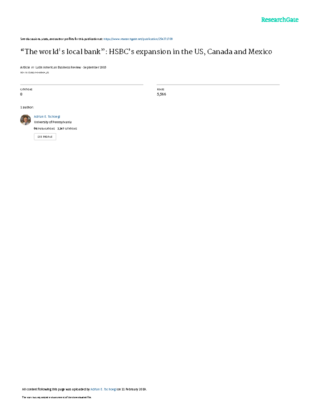 HSBC Expansion in NA - Lecture on Banking Strategies & Insights - Studocu