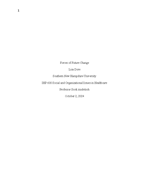 5-2 Case Study-IHP 600 - Module Five Case Study - 5-2 Case Study: When ...