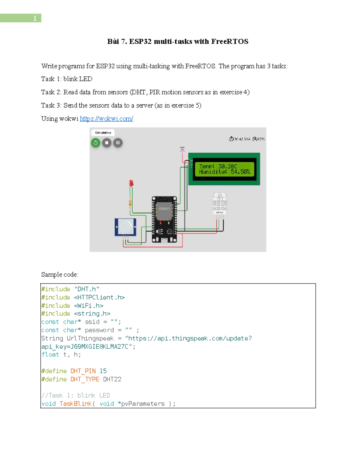 Bài 7. ESP32 Multitasking Programming with FreeRTOS (Code Included ...