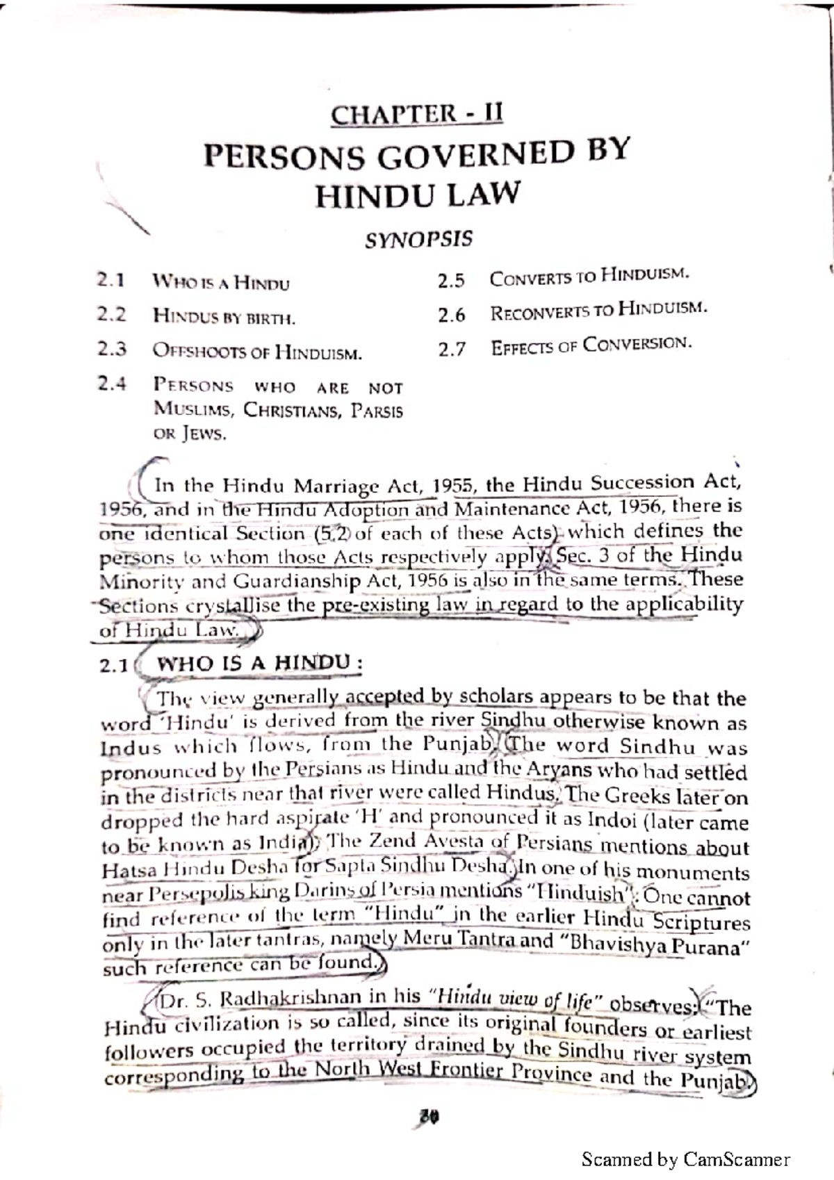 Hindu Law Notes - Key Concepts and Important Cases - Studocu
