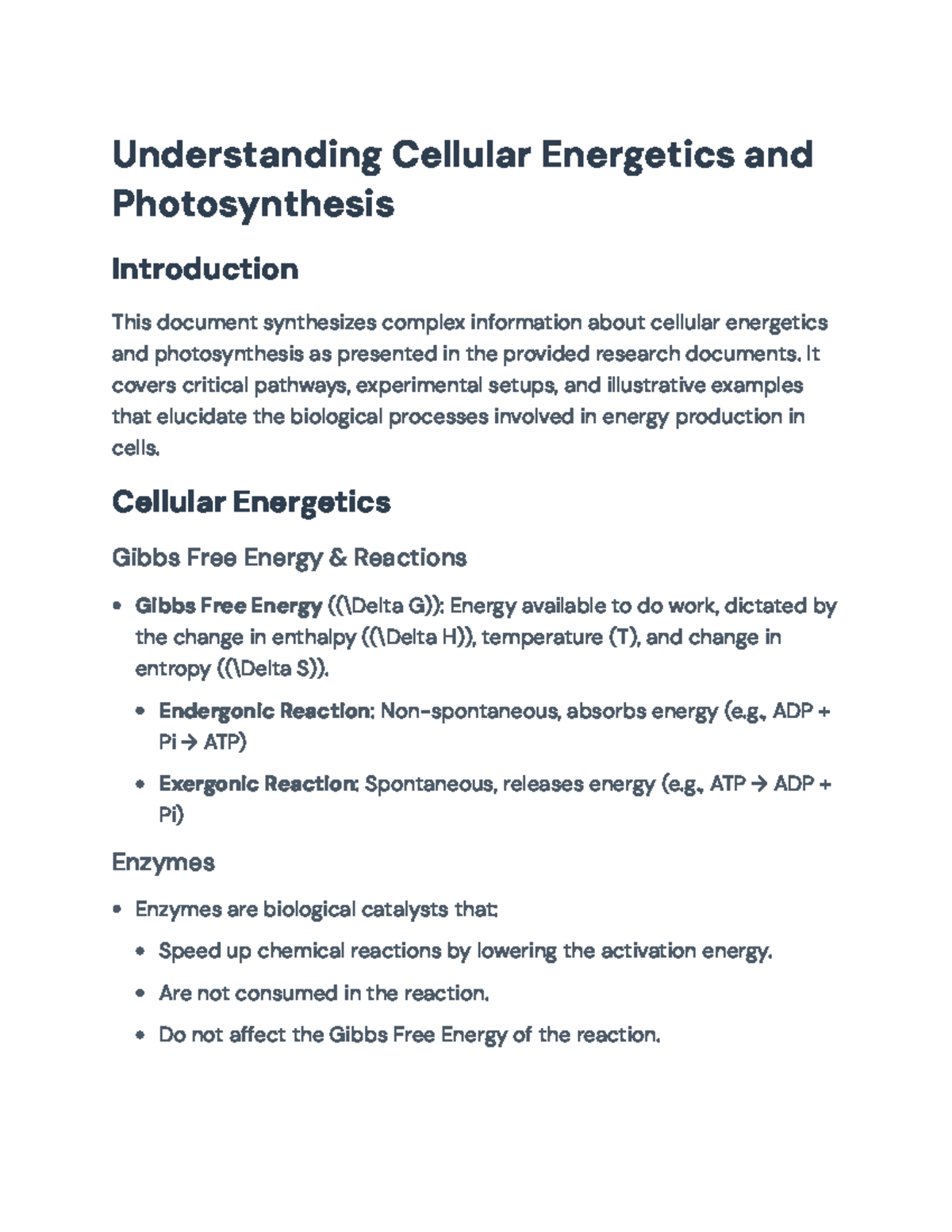 Understanding Cellular Energetics & Photosynthesis: Key Pathways ...
