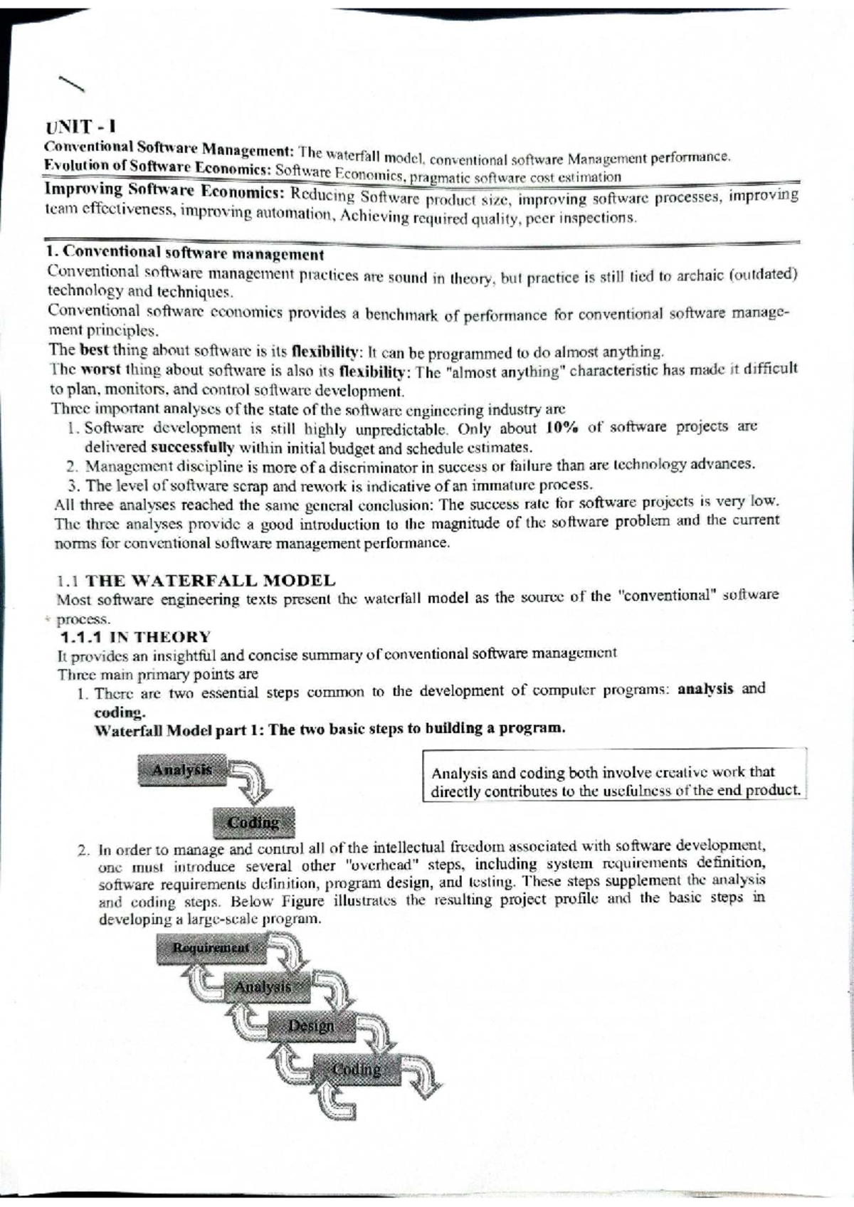 SPM 101: Conventional Software Management & Waterfall Model Insights ...